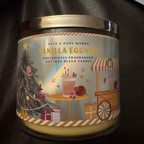 Bath & Body Works | Accents | Bath Body Works Vanilla Eggnog 3 Wick ...
